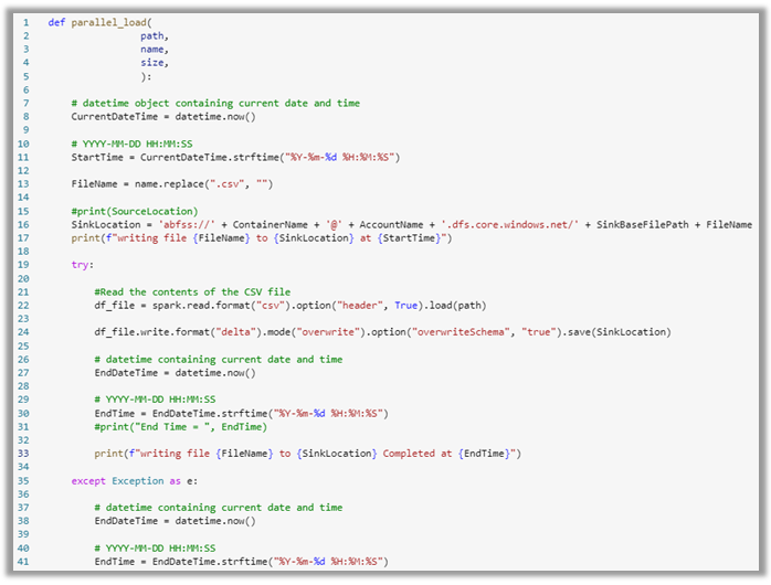 Parallel Processing in Synapse Notebooks